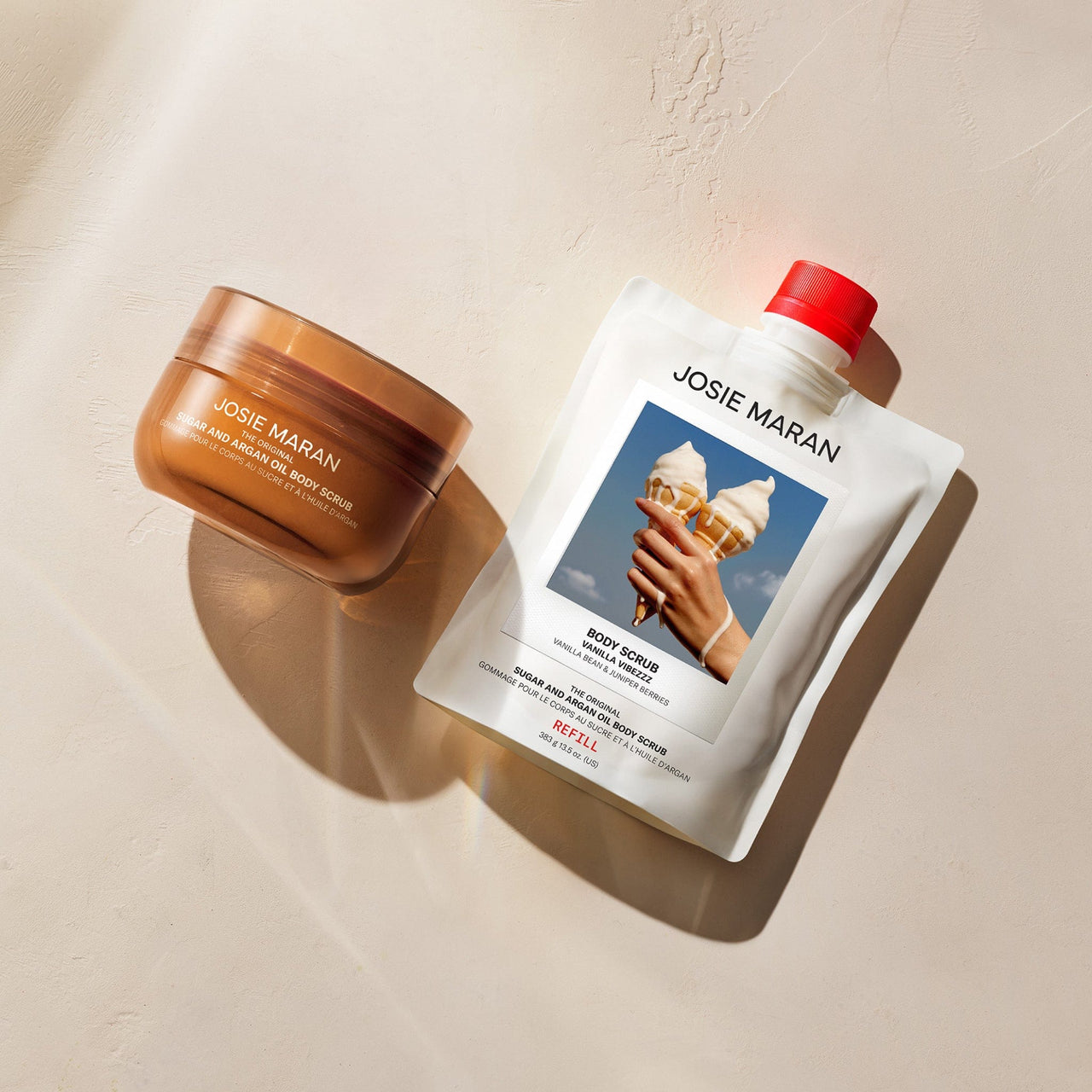 Sugar and Argan Oil Body Scrub - Vanilla Vibezzz – JOSIE MARAN